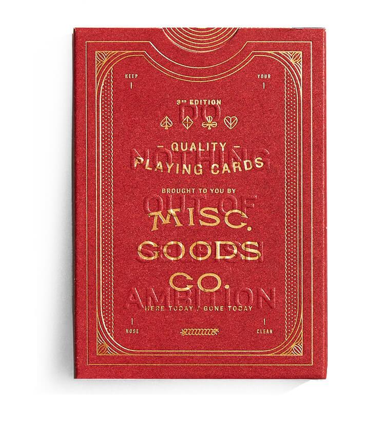 Red Playing Cards - Utility Goods